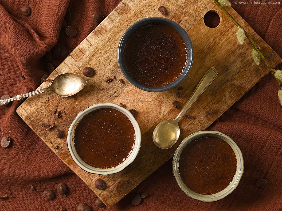 Chocolate Crème Brûlée - Recipe with images - Meilleur du Chef