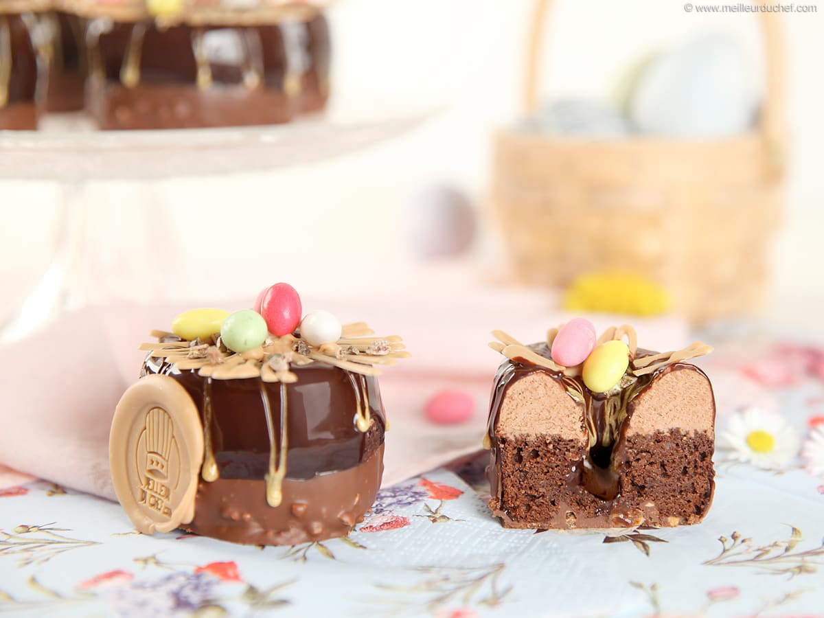 Chocolate Easter Nest Cake - Our recipe with photos - Meilleur du Chef