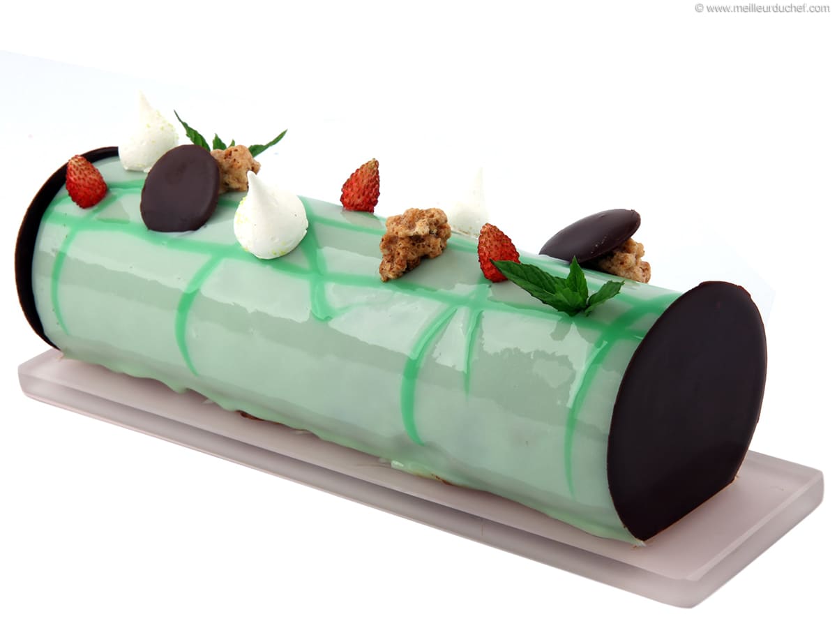 Chocolate Mint Log - Our recipe with photos - Meilleur du Chef
