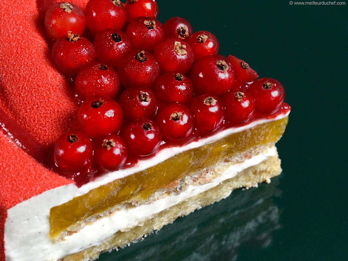 Pineapple, Peach & Saffron Christmas Entremets - Illustrated recipe ...