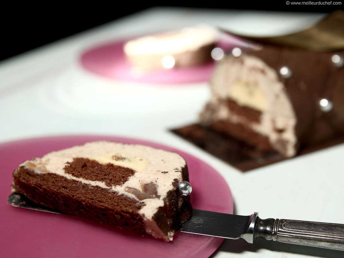 Chestnut Yule Log - Illustrated recipe - Meilleur du Chef