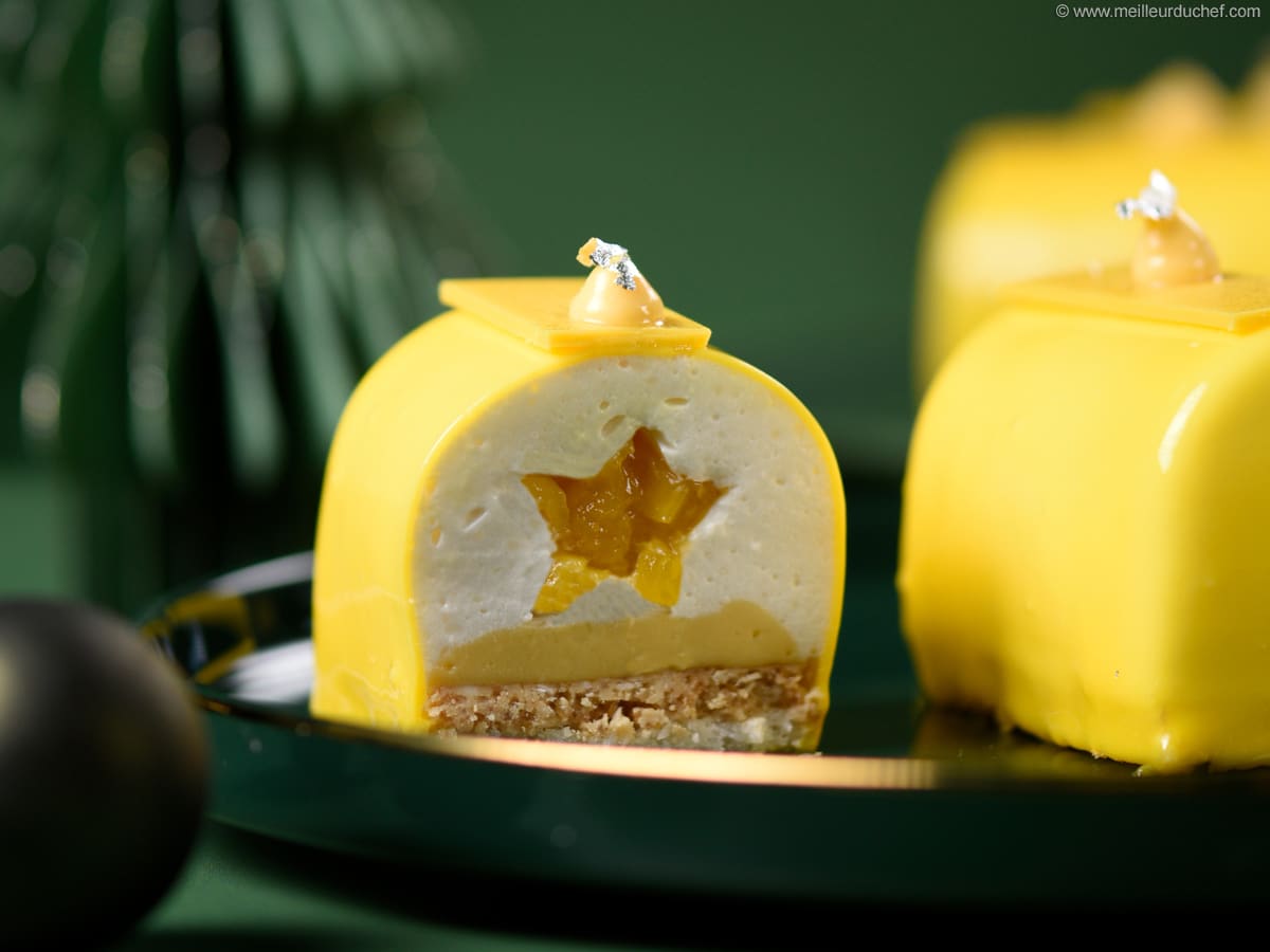 Mango Mini Yule Logs - Illustrated recipe - Meilleur du Chef