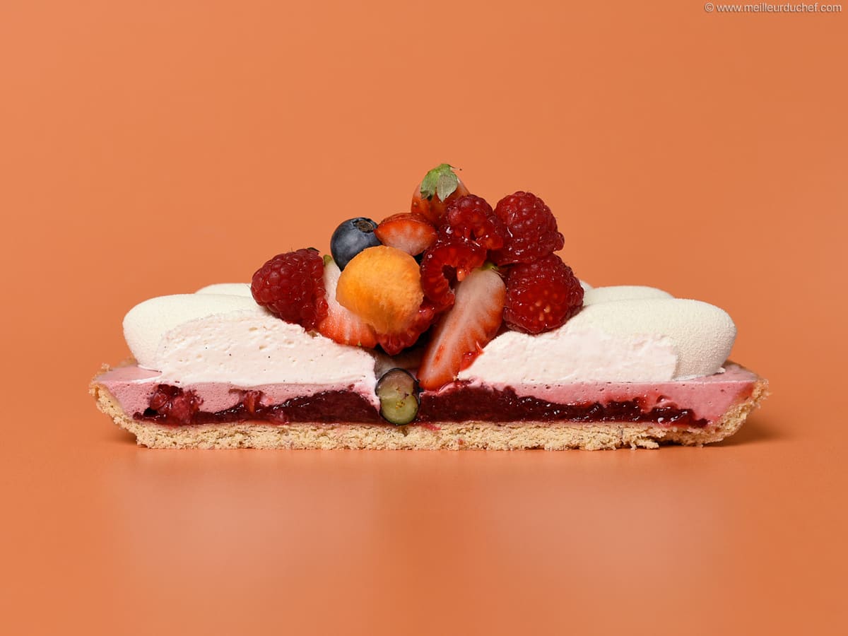 Raspberry & Mascarpone Tart - Illustrated recipe - Meilleur du Chef