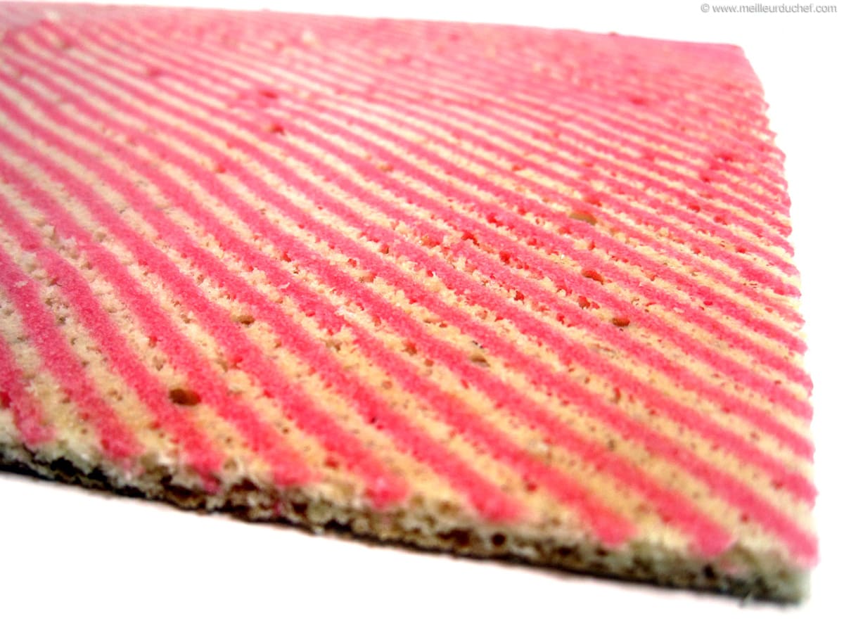 Joconde Striped Biscuit - Recipe with images - Meilleur du Chef