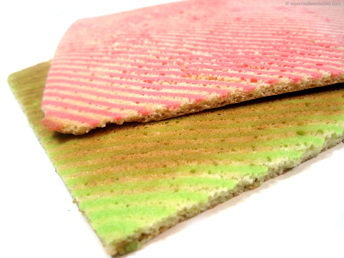 Joconde Striped Biscuit - Recipe with images - Meilleur du Chef
