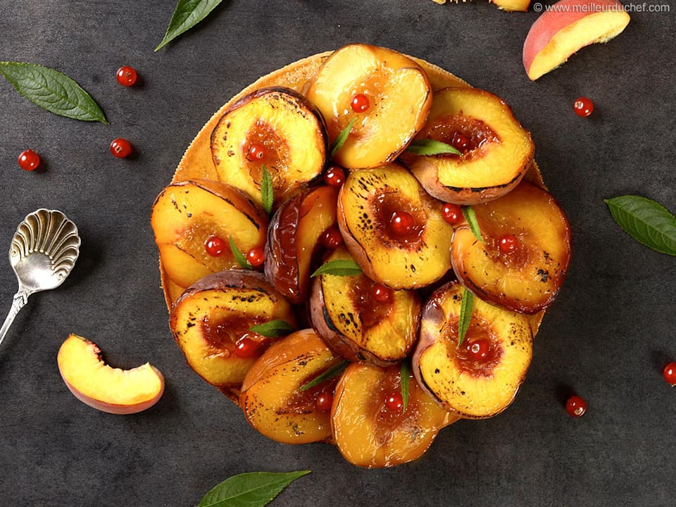 Yellow Peach Tart - Recipe with images - Meilleur du Chef